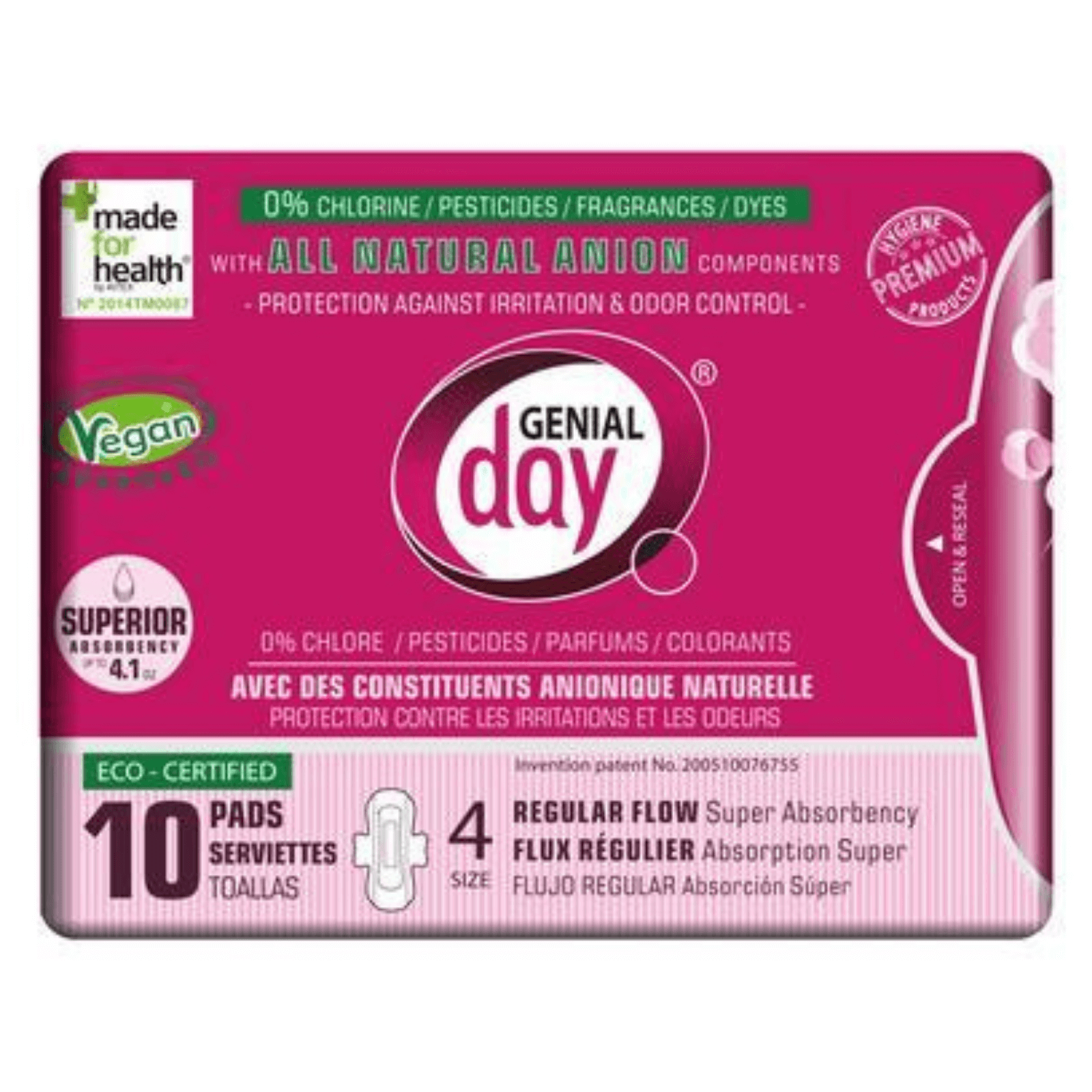 Genial Day Natural Pads (All sizes) – Journey of a Healer